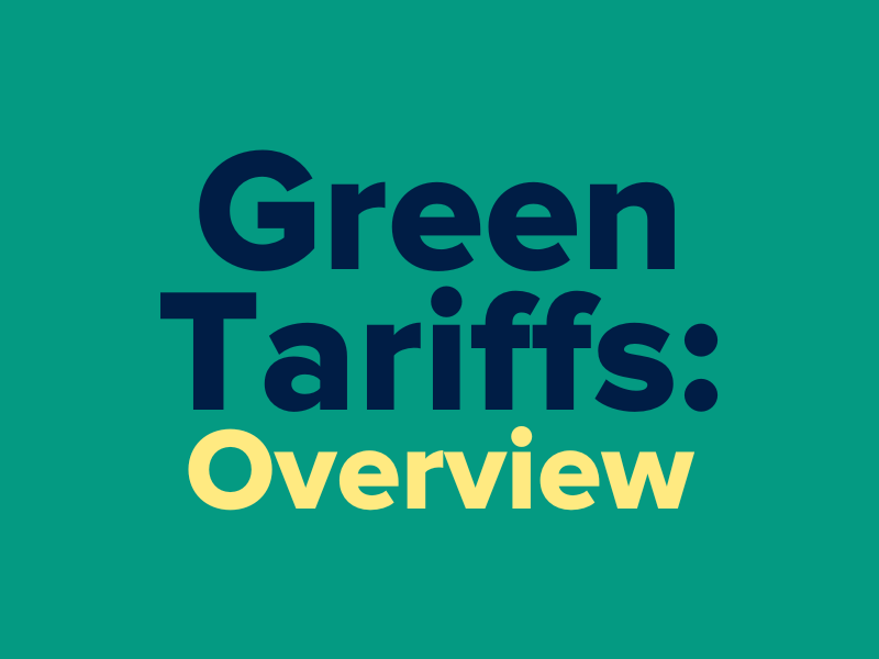Green Tariffs Information | Small Changes Big Impact